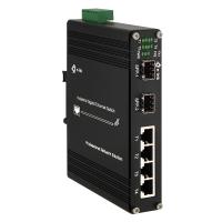 China 90W Industrial Switch 4-port 10/100/1000T 802.3bt PoE + 2-port 100/1000X Ethernet Switch for sale
