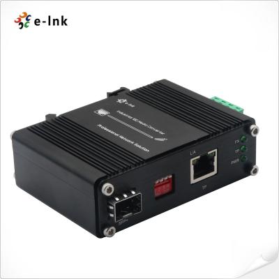 China Mini Industrial 10G/5G/2.5G/1G/100M Copper to 10GBASE-X SFP+ Media Converter for sale