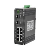 China Industrial 100W switch 8-Port1000T 802.3bt PoE + 2 SFP Ethernet Switch for sale