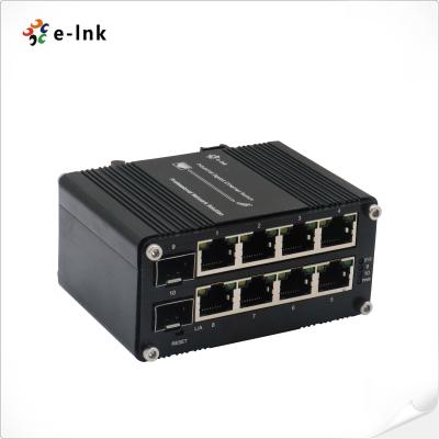 China Micro Managed 8-RJ45 + 2-SFP Ethernet Switch for sale
