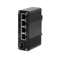 China Mini 3-Port 10/100/1000T + 1-Port 100/1000X SFP Ethernet Adaptor with PD and PoE Splitter Function for sale
