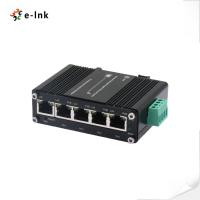 China Mini Industrial Managed 4 Port 10/100/1000T 802.3at PoE 30W to 1-port 10/100/1000T Uplink Gigabit Ethernet Switch for sale