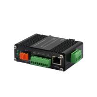 China Mini Industrial 10/100Base-T to 100Base-X SFP Fiber Ethernet Media Converter with 1Ch RS232/RS485/RS422 for sale