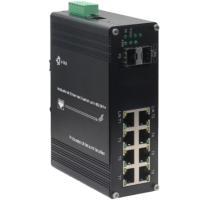 China Managed Ethernet Switch Industrial 8 Port 10/100/1000T Gigabit to 2-Port 1000X SFP Fiber for sale