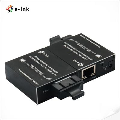 China Micro type 10/100/1000Base-Tx to 100/1000Base-Fx Ethernet Media Converter for sale