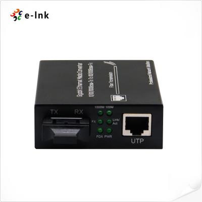 China 10/100/1000Mbps Gigabit Ethernet Media Converter for sale