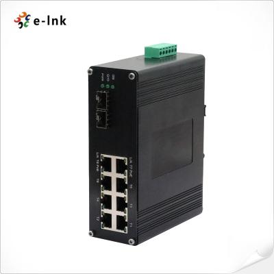 China Industrial 8-Port 10/100/1000M/2.5G 802.3bt PoE + 2-Port 10G SFP+ Ethernet Switch for sale