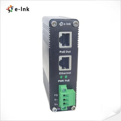 China 80~320V DC Power Input Industrial Gigabit PoE+ Injector for sale