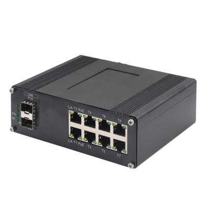 China Mini Industrial 10-Port 10/100/1000T Compact Ethernet Switch for sale
