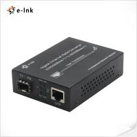 China 10/100/1000Base-T to 100/1000Base-F Gigabit Ethernet Fiber Media Converter SFP Slot for sale