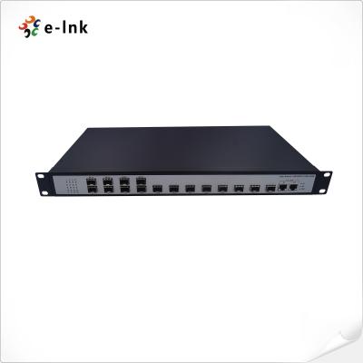 China Unmanaged 16-port 100Base-FX SFP + 2-10/100/1000-TX Switch for sale