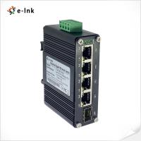China Mini Industrial 10/100/1000M 802.3at PoE 4GE+1SFP Ethernet Switch with 12~48VDC Input and Voltage Booster for sale