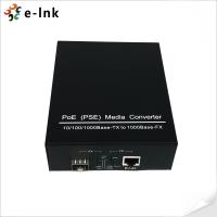 China PoE(PSE) 10/100/1000Base-TX to 1000Base-X SFP Media Converter for sale