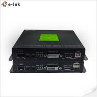 China Cloud managed Multi-function DVI Fiber Converter 1Ch 1080P DVI + USB KVM + 1Ch RS232 + 1Ch Bidi Stereo Audio + 1Ch GPIO over Fiber Extender for sale