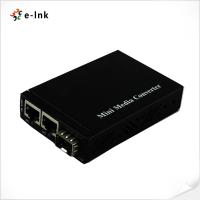 China Mini 2x 10/100/1000Base-T RJ45 to 1x 1000Base-X SFP Slot Gigabit Ethernet Media Converter for sale