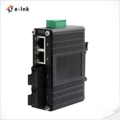 China Mini Industrial 2-Port 10/100/1000T 802.3bt 90W PoE + 2-Port 100/1000Base-X SFP Ethernet Switch for sale