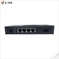 China 4-port 10/100/1000BASE-T + 1-port 1000BASE-FX SFP Ethernet Switch for sale