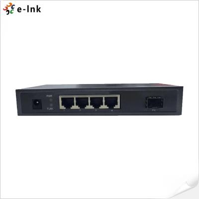 China 4-port 10/100/1000BASE-T + 1-port 1000BASE-FX SFP Ethernet Switch for sale