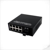 China 8-Port 10/100Base-TX + 1-Port 100Base-FX Fiber Ethernet Switch for sale