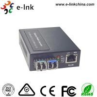 China 1x10/100BASE-T to 2x100BASE-X SFP Media Converter with Built-in Power Supply for sale