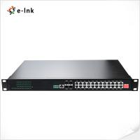 China Rackmount PoE Switch 24 Port 10 / 100 / 1000T+ 4 Port 1000X 802.3at  SFP Managed Ethernet Switch for sale