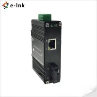China Mini Industrial 100/1000BASE-X to 10/100/1000BASE-T 30W PoE+ Media Converter for sale