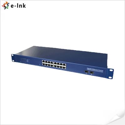 China 16-port 10/100/1000M Gigabit Switch with 2 SFP slots for sale