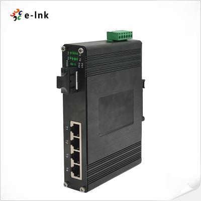 China Industrial 4-Port 10/100/1000T 802.3bt PoE + 1-Port 100/1000BASE-X Ethernet Switch for sale