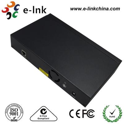 China 10/100/1000M Media Converter 4-TX + 3-FX(SFP) Port Fiber Switch for sale