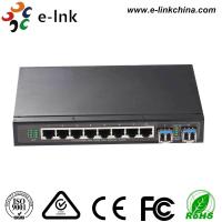 China Managed 8 ports 10/100/1000M Gigabit Switch with 2 SFP slots for sale