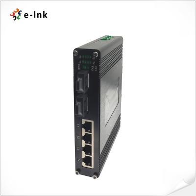 China Industrial 4-port 10/100Base-T + 2-port 100BASE-FX Ethernet Switch for sale