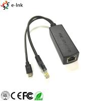 China Fast Ethernet 5V 2A PoE Splitter with Micro USB port for sale