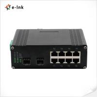 China Industrial 8-Port 10/100/1000T 802.3bt PoE + 2-Port 100/1000BASE-X Ethernet Switch for sale