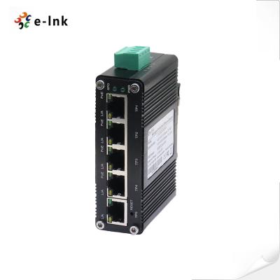China Mini Industrial Managed 4-Port 10/100/1000BASE-T 802.3at PoE + 1-Port 10/100/1000T Ethernet Switch for sale