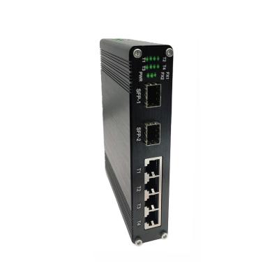 China Industrial 4-port 10/100/1000Base-T + 2-port 1000BASE-X Ethernet Switch for sale