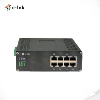 China Unmanaged Industrial 8-port 10/100BASE-T (PoE+) Ethernet Switch for sale
