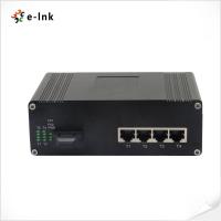 China Industrial 4-Port 10/100TX 802.3at PoE + 1-Port 100BASE-FX Ethernet Switch for sale