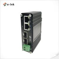 China Mini Industrial 2Port 10/100/1000T 802.3bt 90W PoE + 2-Port 100/1000Base-X SFP Ethernet Switch for sale