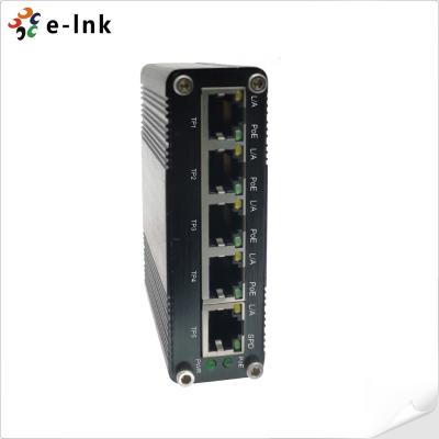 China Mini Industrial PoE Ethernet Switch with 4-port 10/100TX 802.3at PoE + 1-Port 100TX for sale