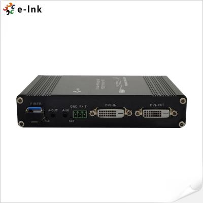 China 1Ch 1080P Bidi DVI + 1Ch Bidi RS232 + 1Ch Bidi Stereo Audio + GPIO over Fiber Extender for sale
