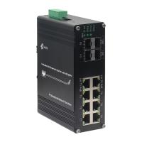 China Industrial L2+ 8-Port 10/100/1000T 802.3at PoE + 4-Port 1000X SFP Managed Ethernet Switch for sale