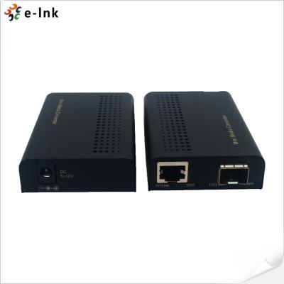China Mini-type 10/100/1000Base-TX to 1000Base-SFP Media Converter for sale