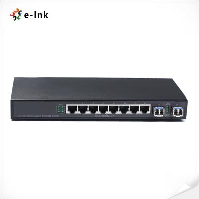 China 8G+2SFP Ring Type Fiber Ethernet Switch for sale