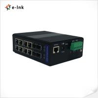 China Managed Industrial 8-port 10/100/1000BASE-T + 4-port 100/1000BASE-X SFP Ethernet Switch for sale