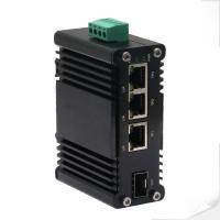 China Mini Industrial 3-Port 10/100/1000T + 1-Port 100/1000X SFP Gigabit Ethernet Switch for sale