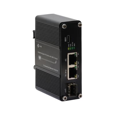 China Industrial Ethernet PD Switch Mini Gigabit with Type-C Output DIN-Rail and Wall-mount installation for sale