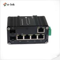 China Industrial PoE Powered 5-Port 10/100/1000T + 2-Port 100/1000X SFP Ethernet Switch with PoE Passthrough for sale