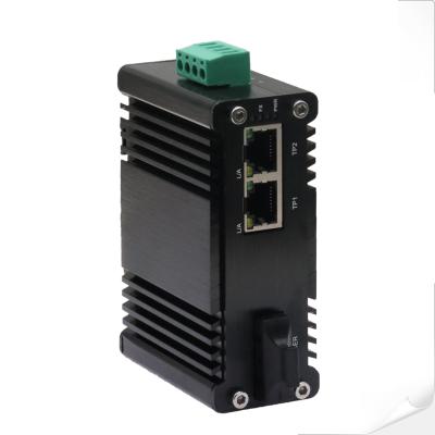 China Mini Industrial 2-Port 10/100/1000Base-TX to 1000Base-X Media Converter for sale
