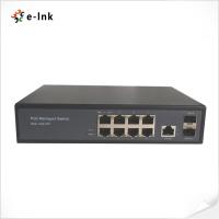 China Managed 8 Port Gigabit + 2 Port SFP Auto-sensing IEEE 802.3af/at POE/POE+ and 24V passive POE Switch for sale