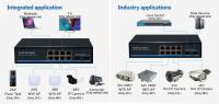 China 8 Port 10/100/1000BASE-T + 2 Port 1000BASE SFP Auto-sensing IEEE 802.3af/at POE/POE+ and 24V passive POE Switch for sale